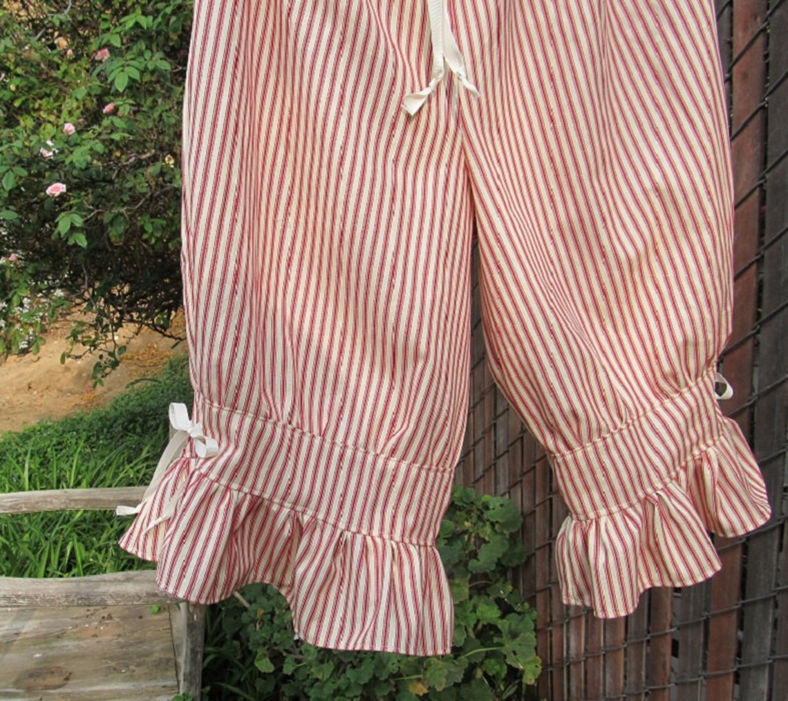 Mattress Ticking Stripe Bloomers 2X-5X Navy or Red Women Plus - Etsy