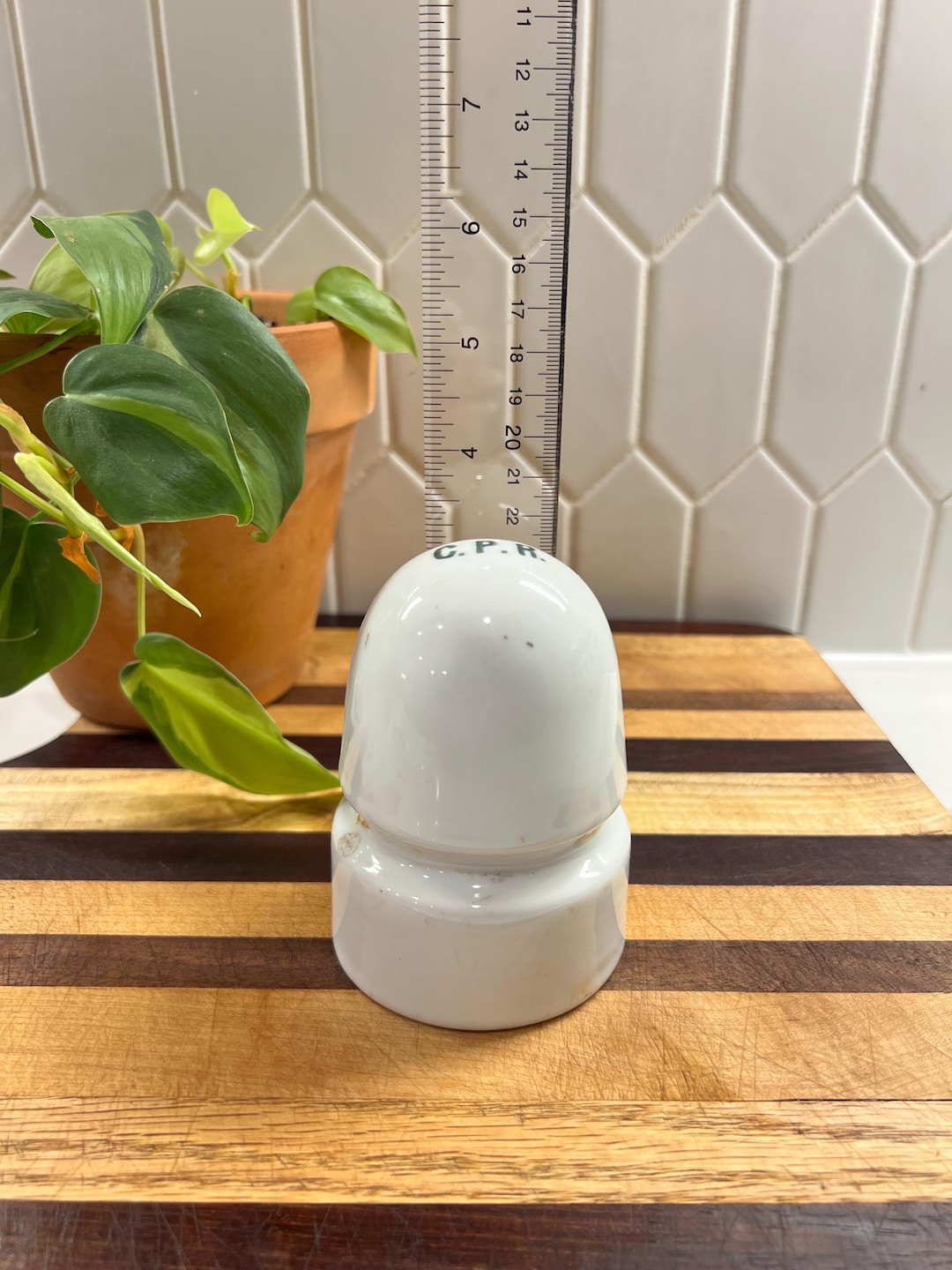 Antique Vintage Ceramic Porcelain Insulator - Canadian Pacific Railway ...