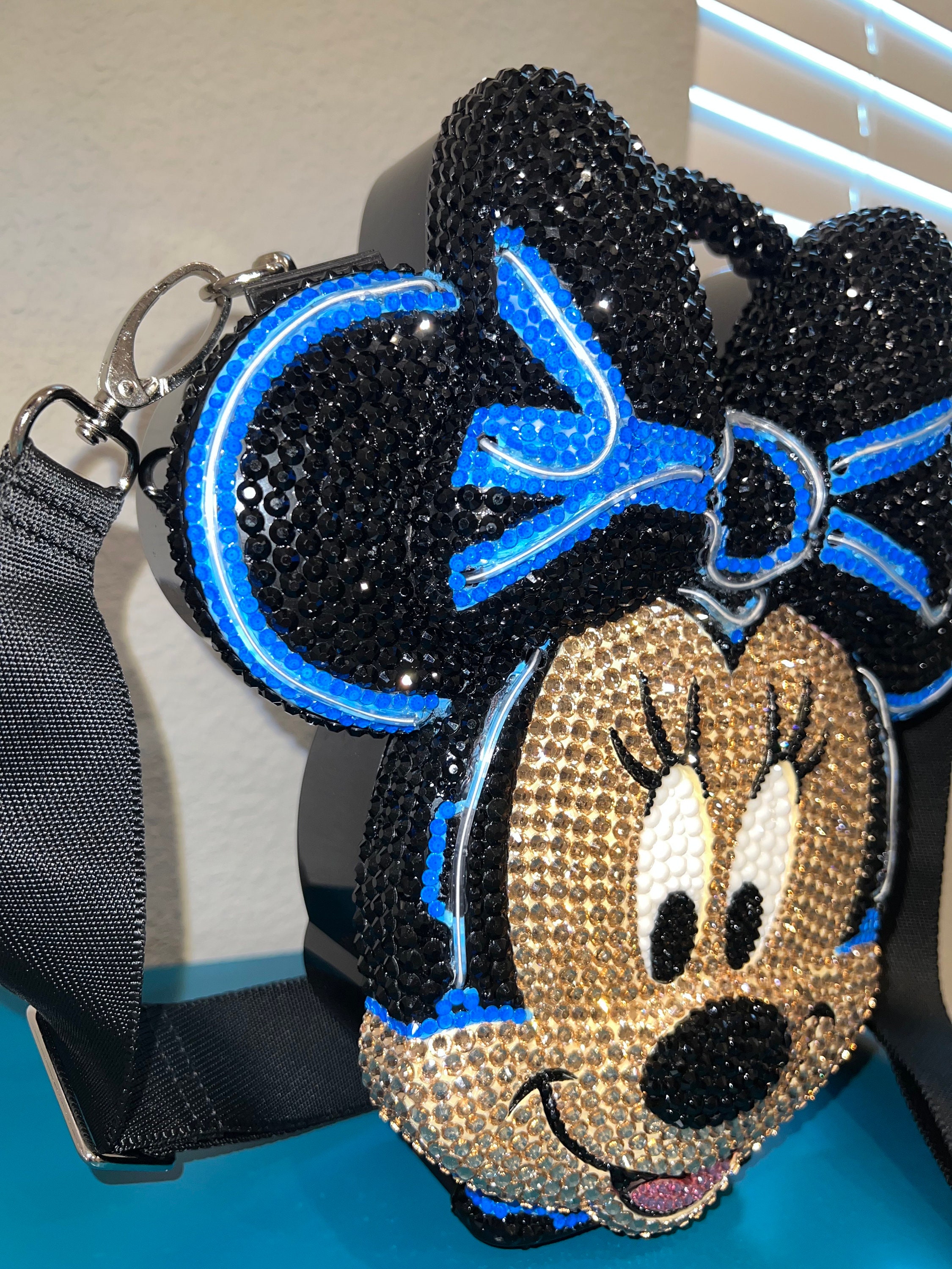 Tron Themed Lights-up Minnie Mouse Bucket Crossbody - Etsy