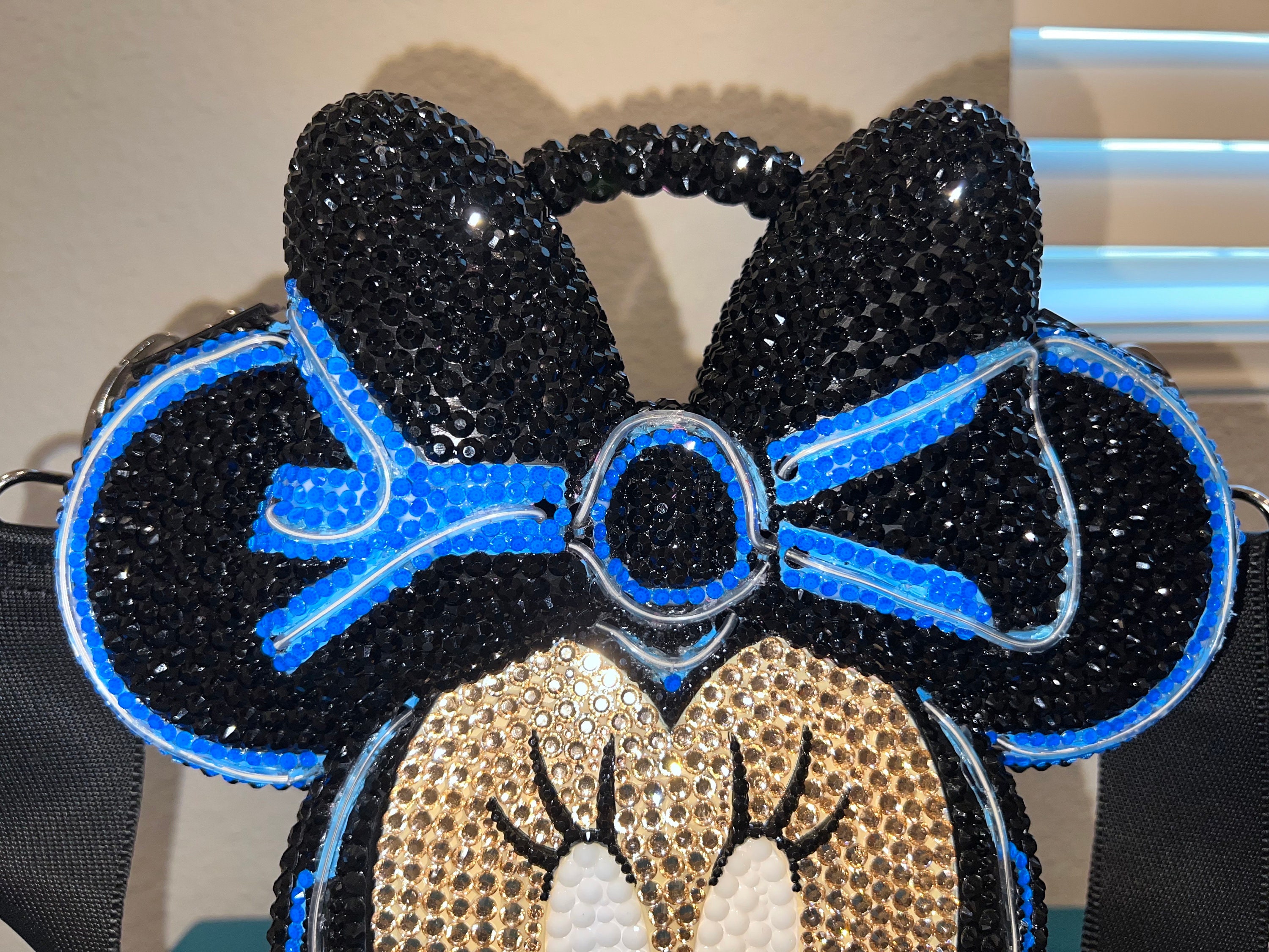 Tron Themed Lights-up Minnie Mouse Bucket Crossbody - Etsy