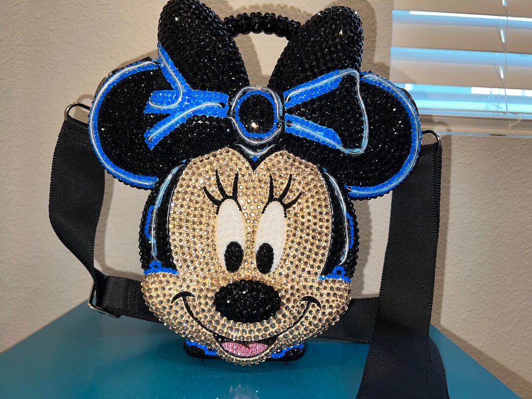 Tron Themed Lights-up Minnie Mouse Bucket Crossbody - Etsy