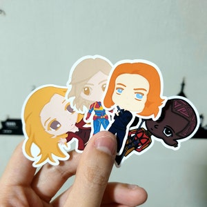 Endgame Marvel Characters Vinyl Stickers - Etsy