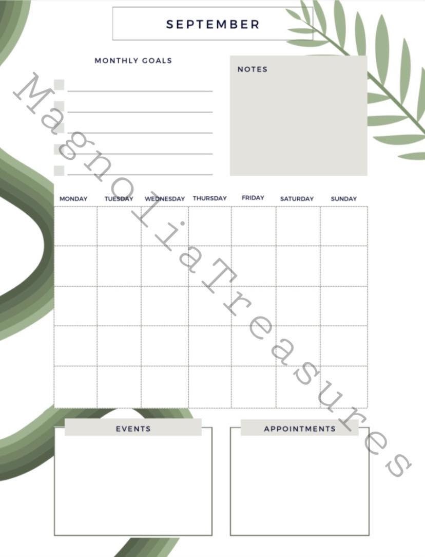 Printable Planner 2022-2023 Monthly/weekly/daily - Etsy