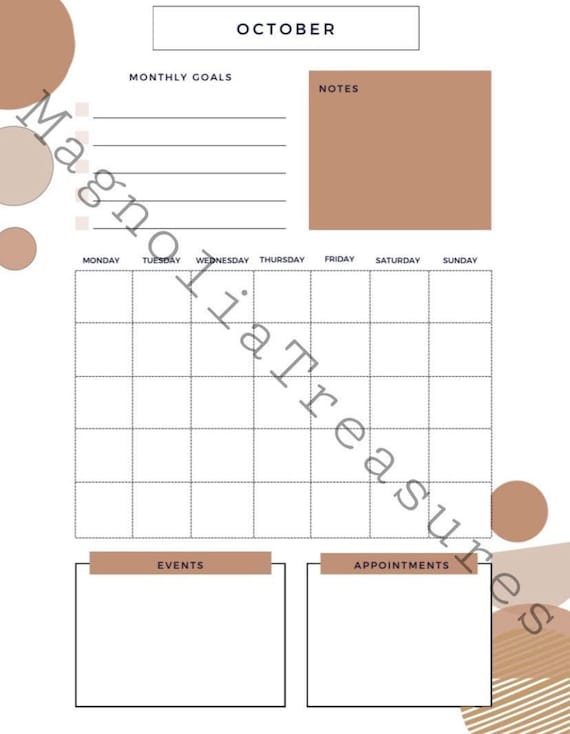 Printable Planner 2022-2023 Monthly/weekly/daily - Etsy