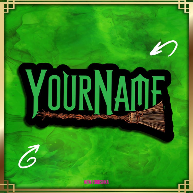 Personalized Wicked Name Pin Badges / Fridge Magnets / Name Tag - Etsy