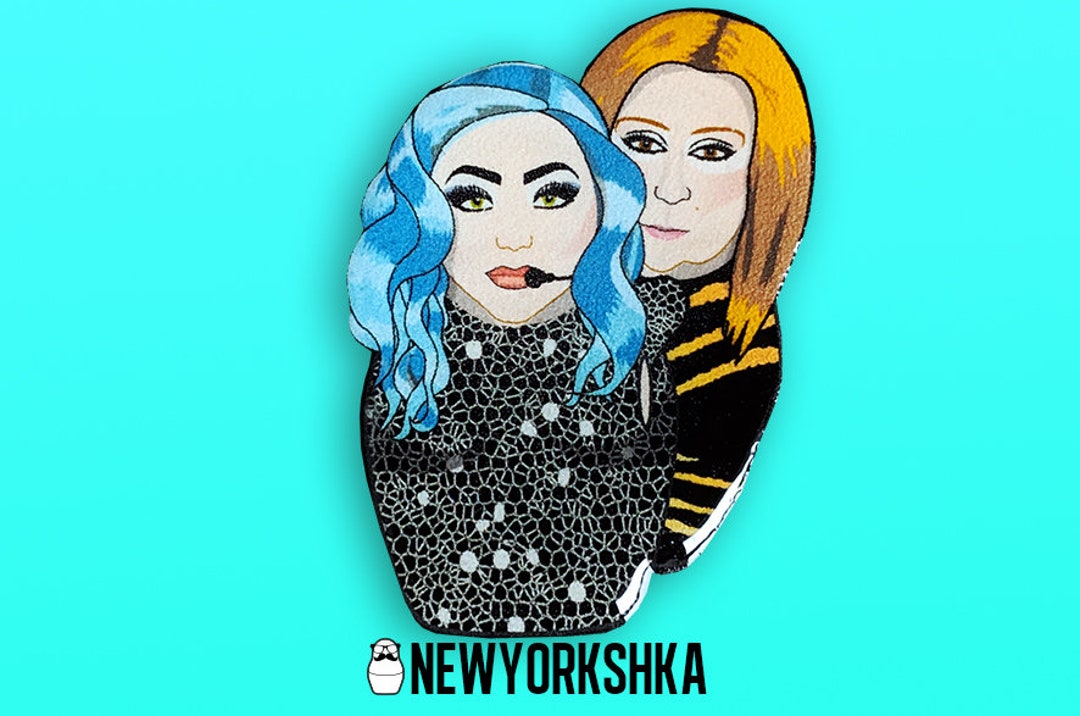 Celine Dion Lady Gaga Dolls Pin - Pin Badge - Fridge Magnet - Needle ...