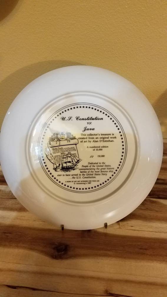 The U S Constitution Vs Java, Armstrong Art on Porcelain, 1987, Alan D ...