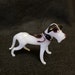 Miniature Animal Glass Dog, Black and White Dog - Etsy
