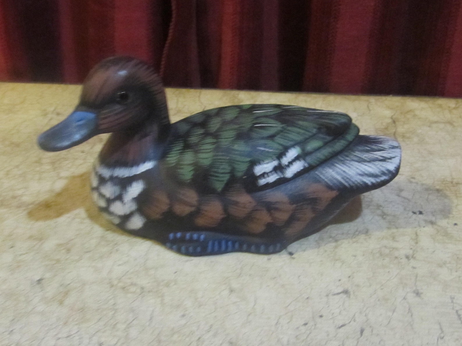 Hand Painted Small Mallard Ceramic Duck Made in China | Etsy