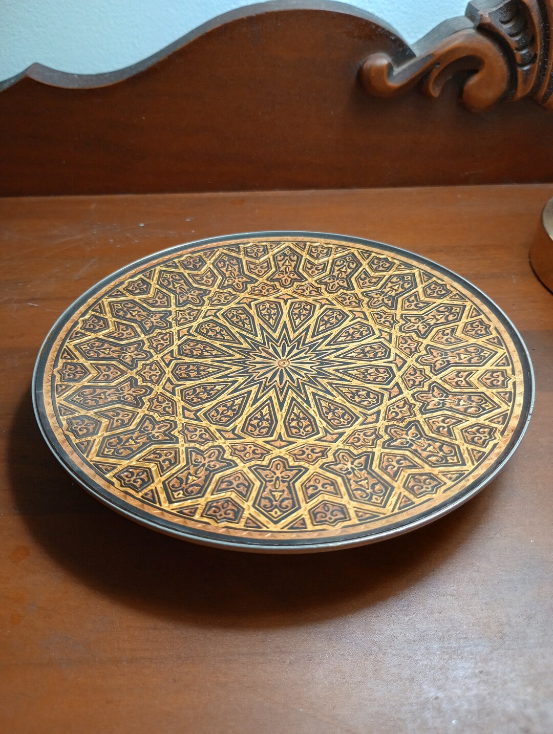 Metal Etched Intaglio, Metal Gold, Brass, Bronze Decorative Mandala ...