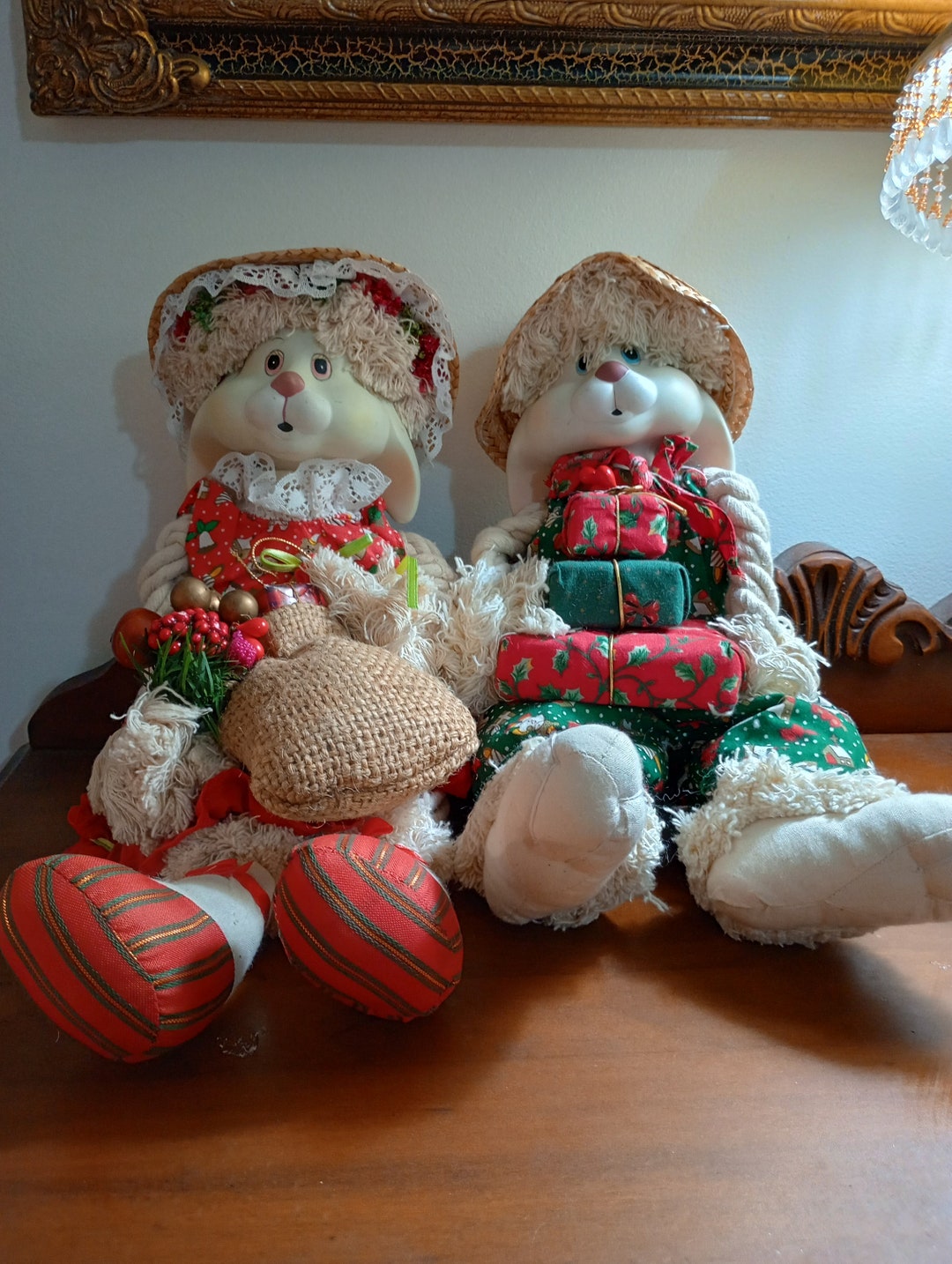 Set of Four: Dad, Mom, and Two Children House of Lloyd, Christmas Bunny ...