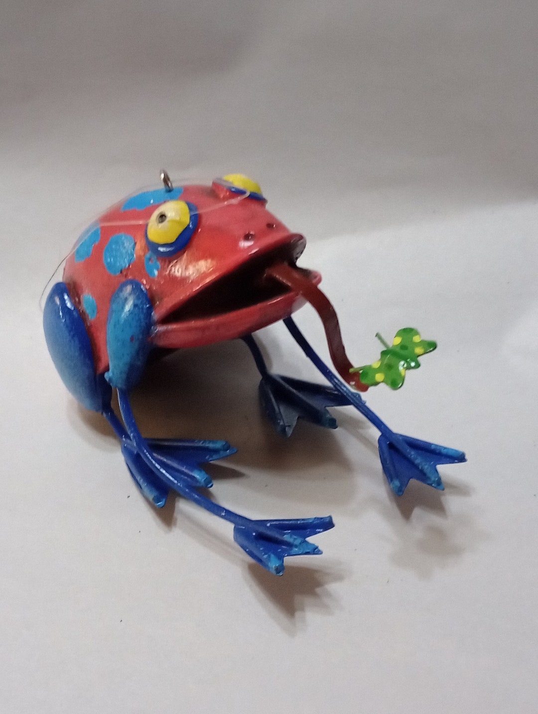 Small Metal Frog Ornament - Etsy