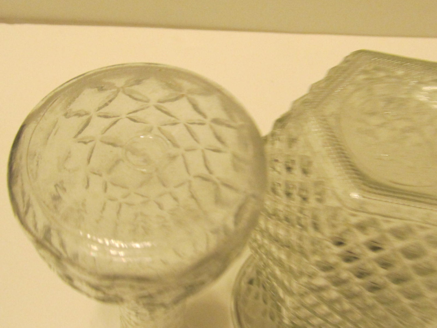 A Pair Of Cut Glass Vases Etsy