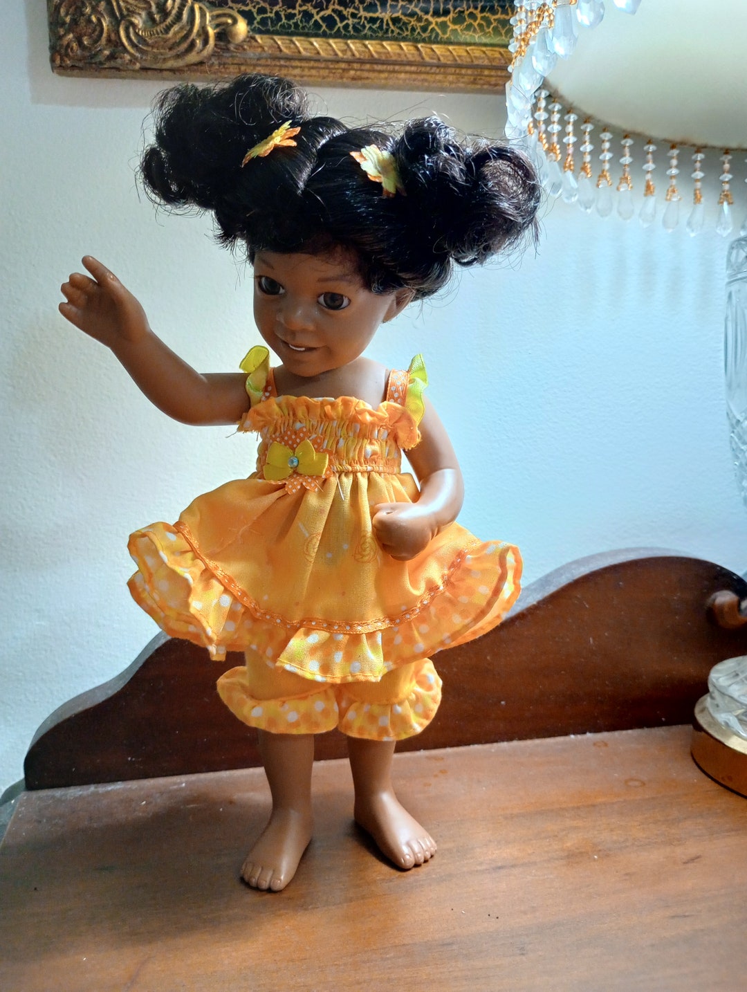 Ashton Drake Doll African American Doll With Lollipop Yellow Dress - Etsy