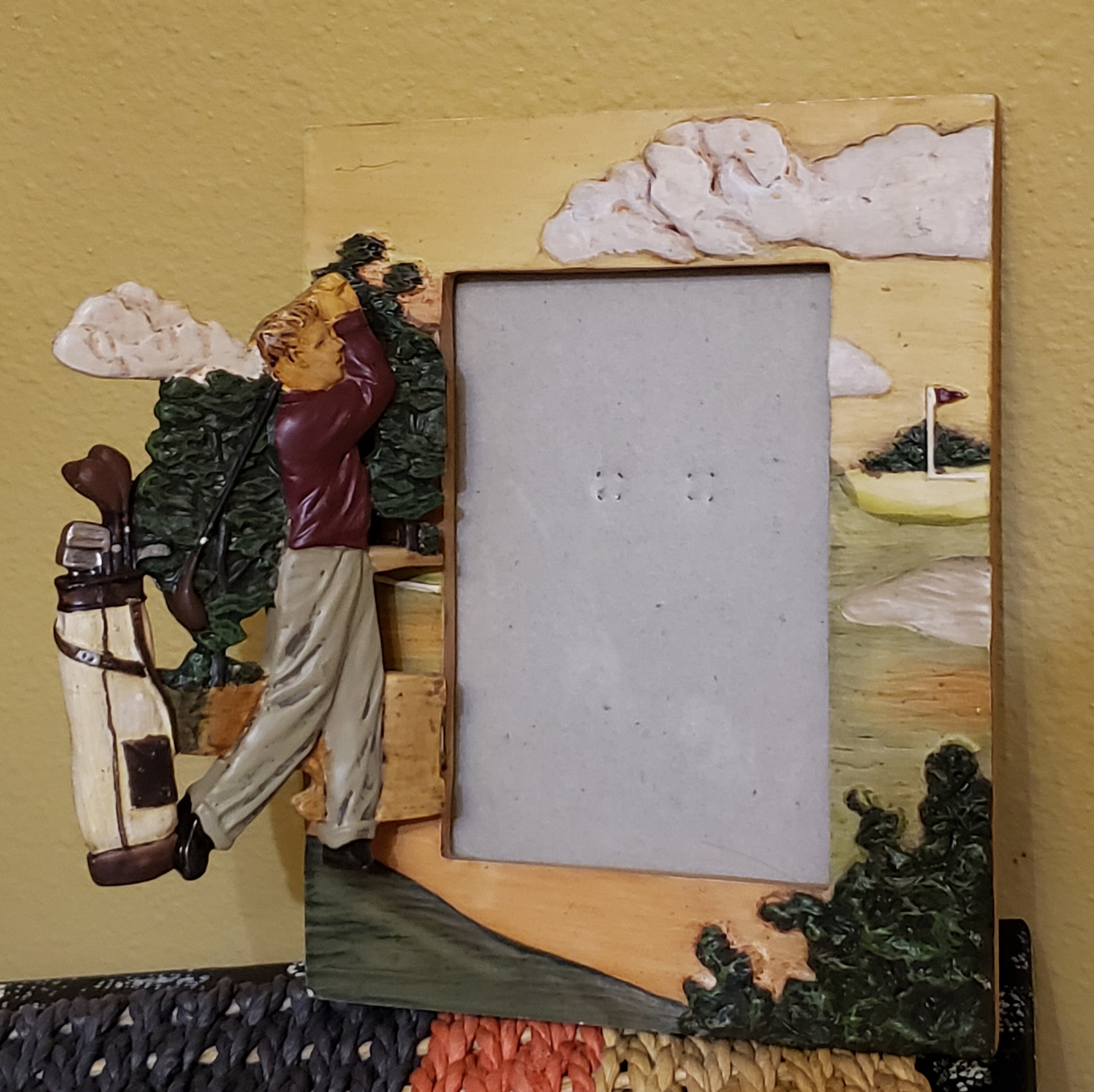 Resin Golf Player Photo Picture Frame, Photo Size 5 X 3 1/2 Inches. - Etsy