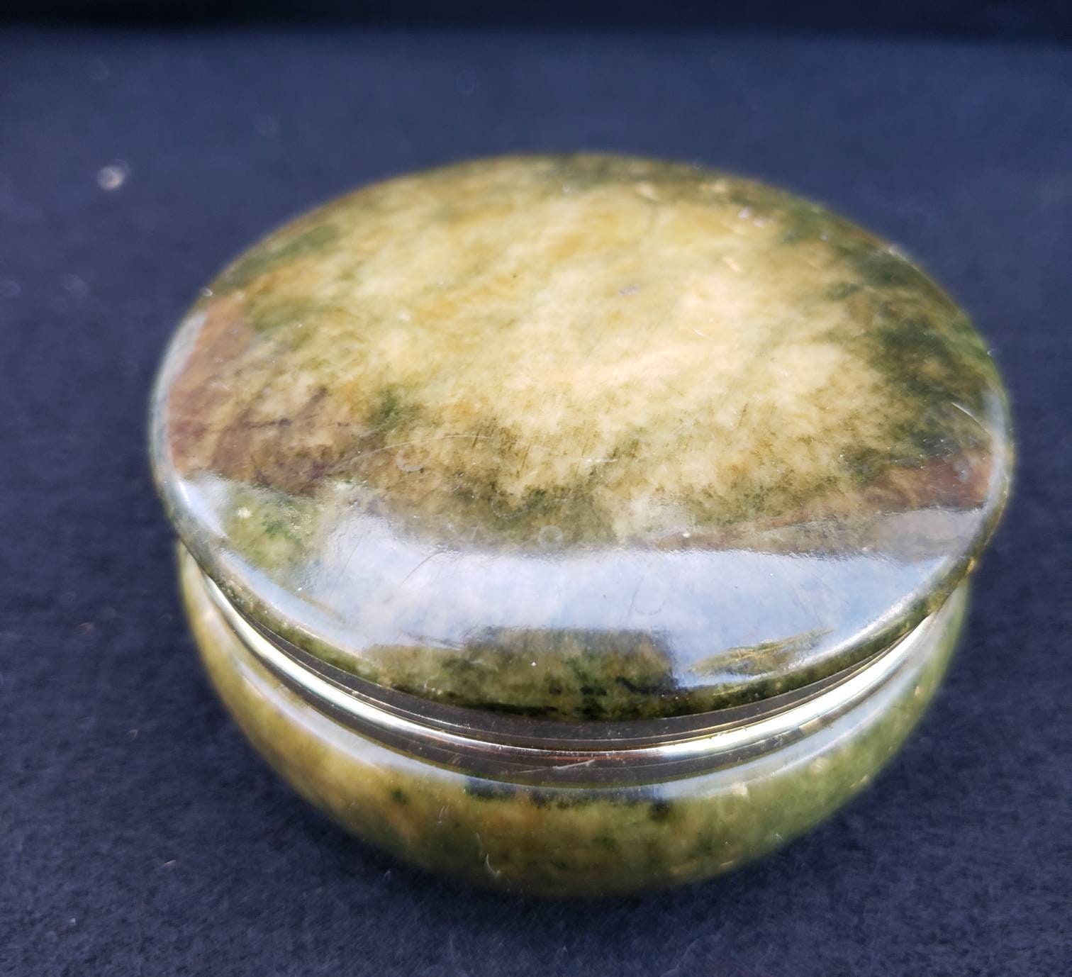 Genuine Green Alabaster, Hand Carved, Made From Italy, Jewelry, Trinket ...