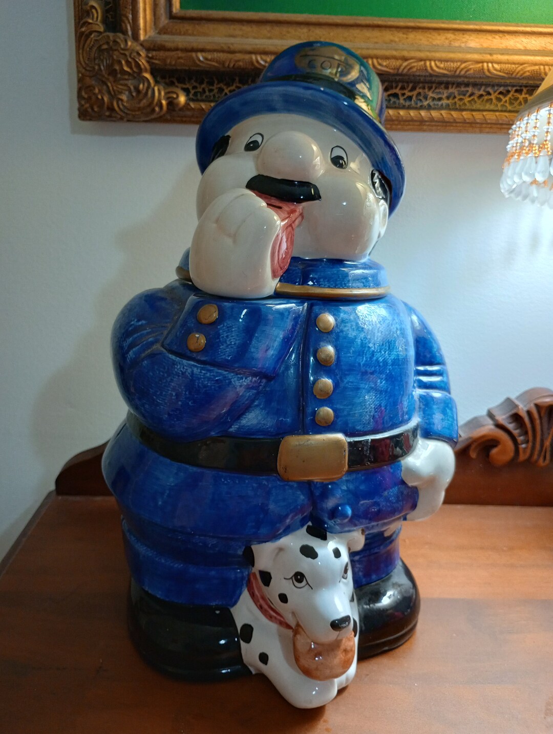 Keystone Cop Ceramic Cookie Jar Mark OCI - Etsy