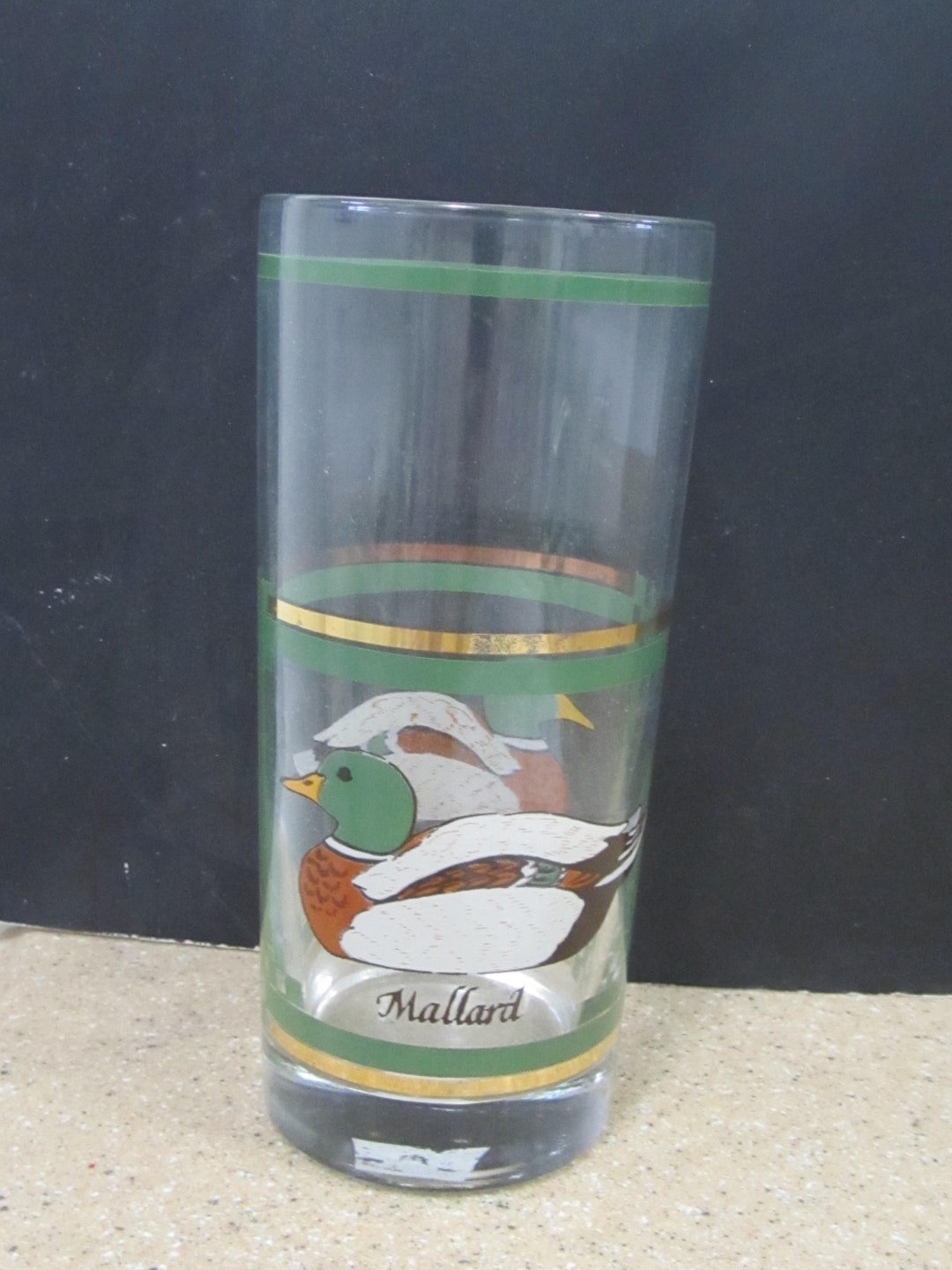 Mallard Duck Motif Drinking Glass. - Etsy