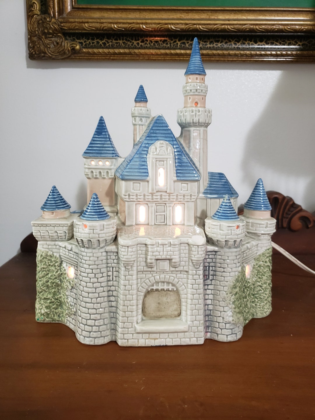 Disney Magic the Walt Disney Company Lighted Ceramic Castle Kingdom ...