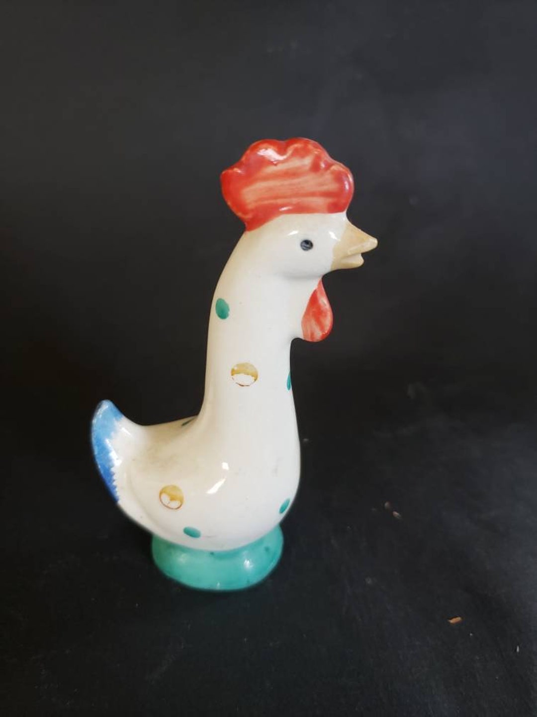 Easter Decor, Spring Decor, Miniature Poke a Dot Rooster - Etsy