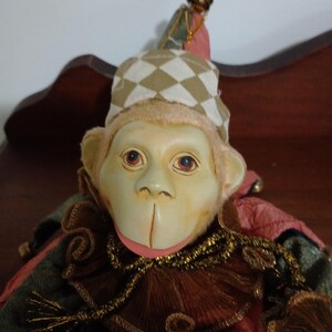 Jester, Harlequin Large Ornament Majestic Flying Monkey Doll , Wizard ...