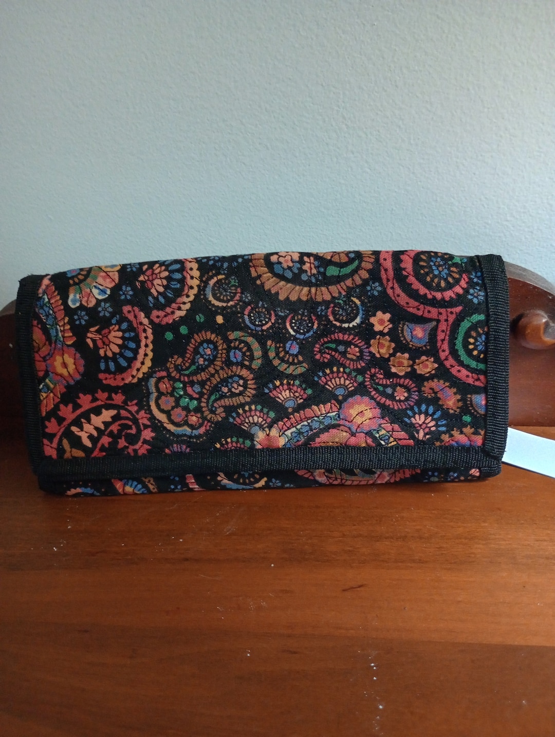 Donna Sharp Paisley Quilted Wallet - Snap Closure, 8 X 4 Inches. - Etsy