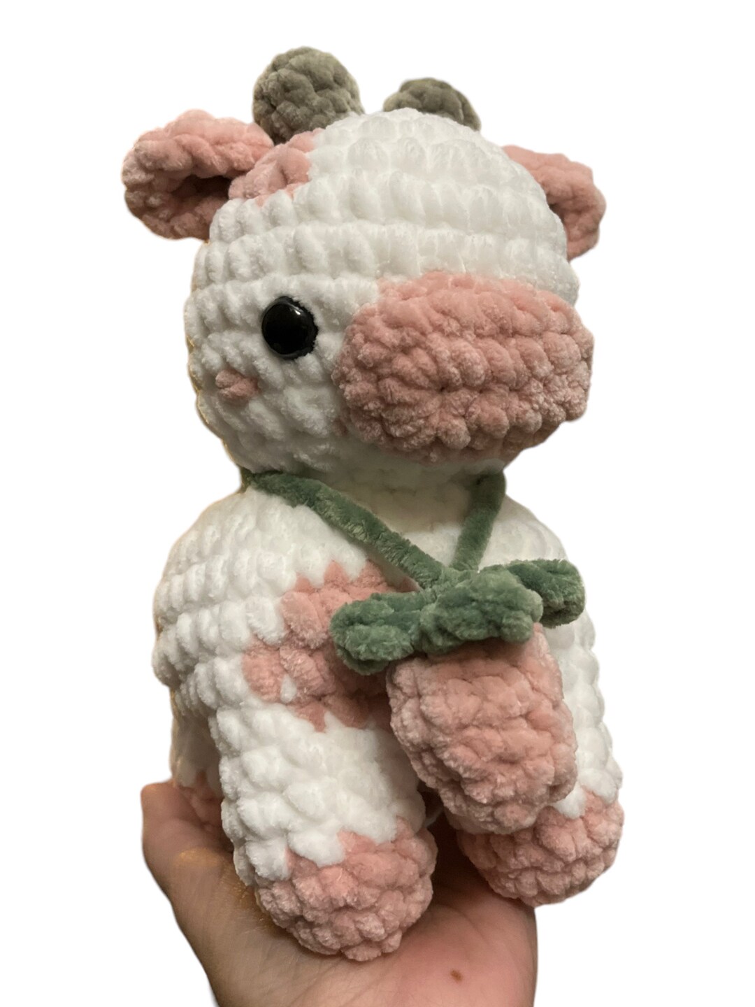 Strawberry Cow, Crochet Cow, Baby Cow, Cow Stuffed Animal, Cow Stuffie ...
