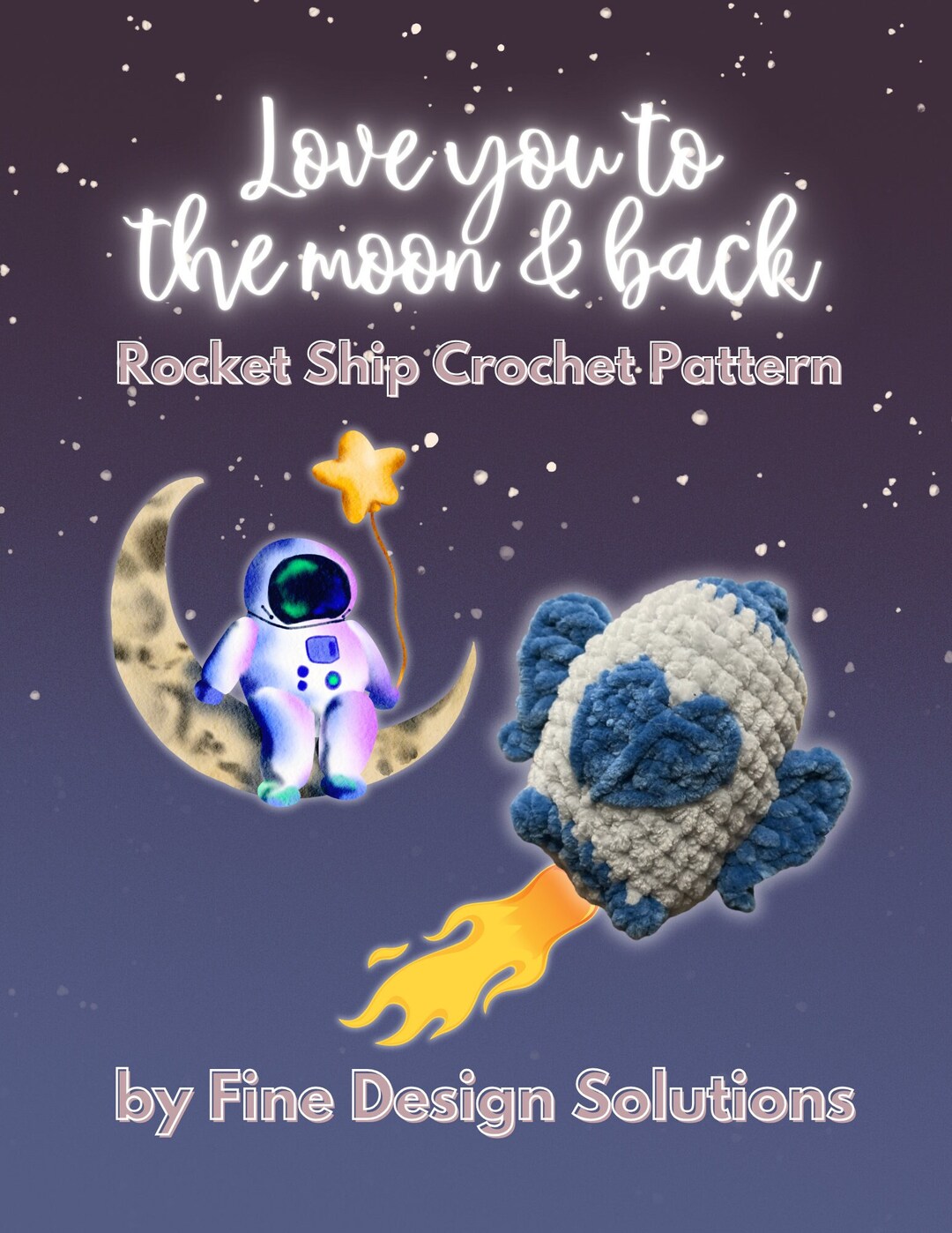 Rocket Ship Crochet Pattern With Free Printable Coloring Sheet, Rocket ...