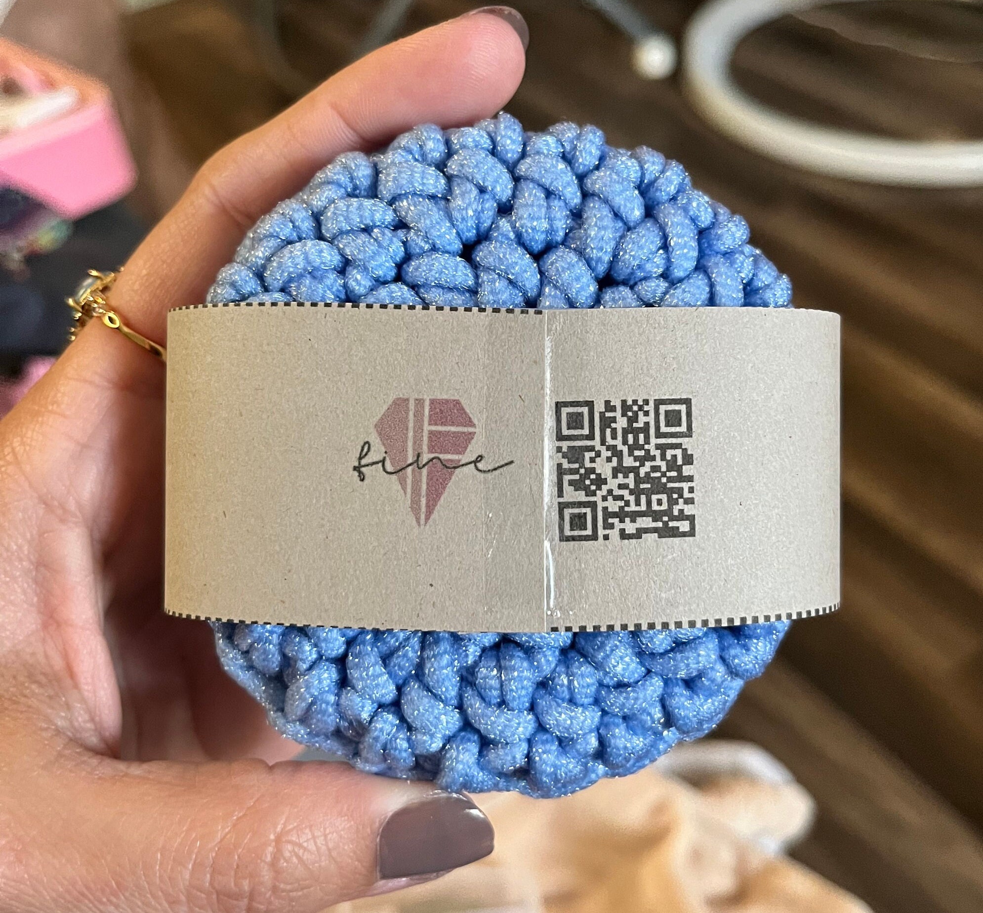 Dish Scrubby Product Tag, Printable Wrap Label, Product Sleeve ...