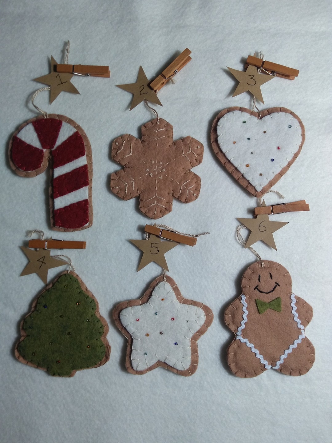 Wool Blend Felt Christmas Country Ornaments - Etsy