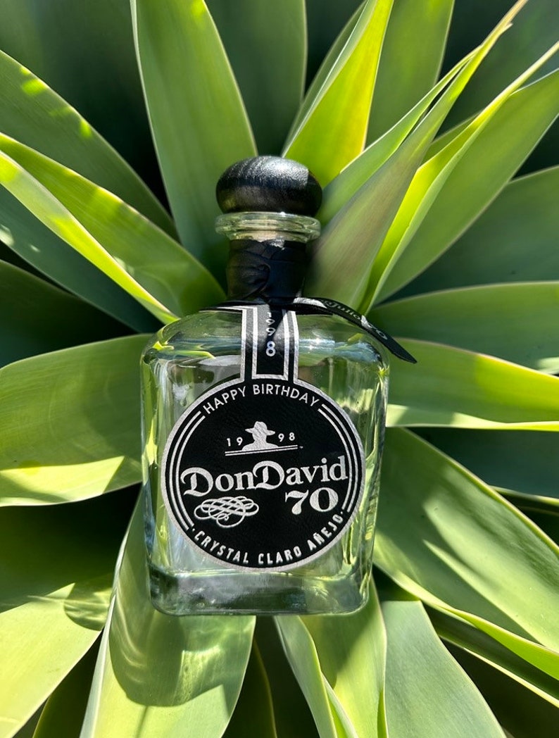 Don Julio 70 Custom Engraved Leather Label Overlay - Etsy