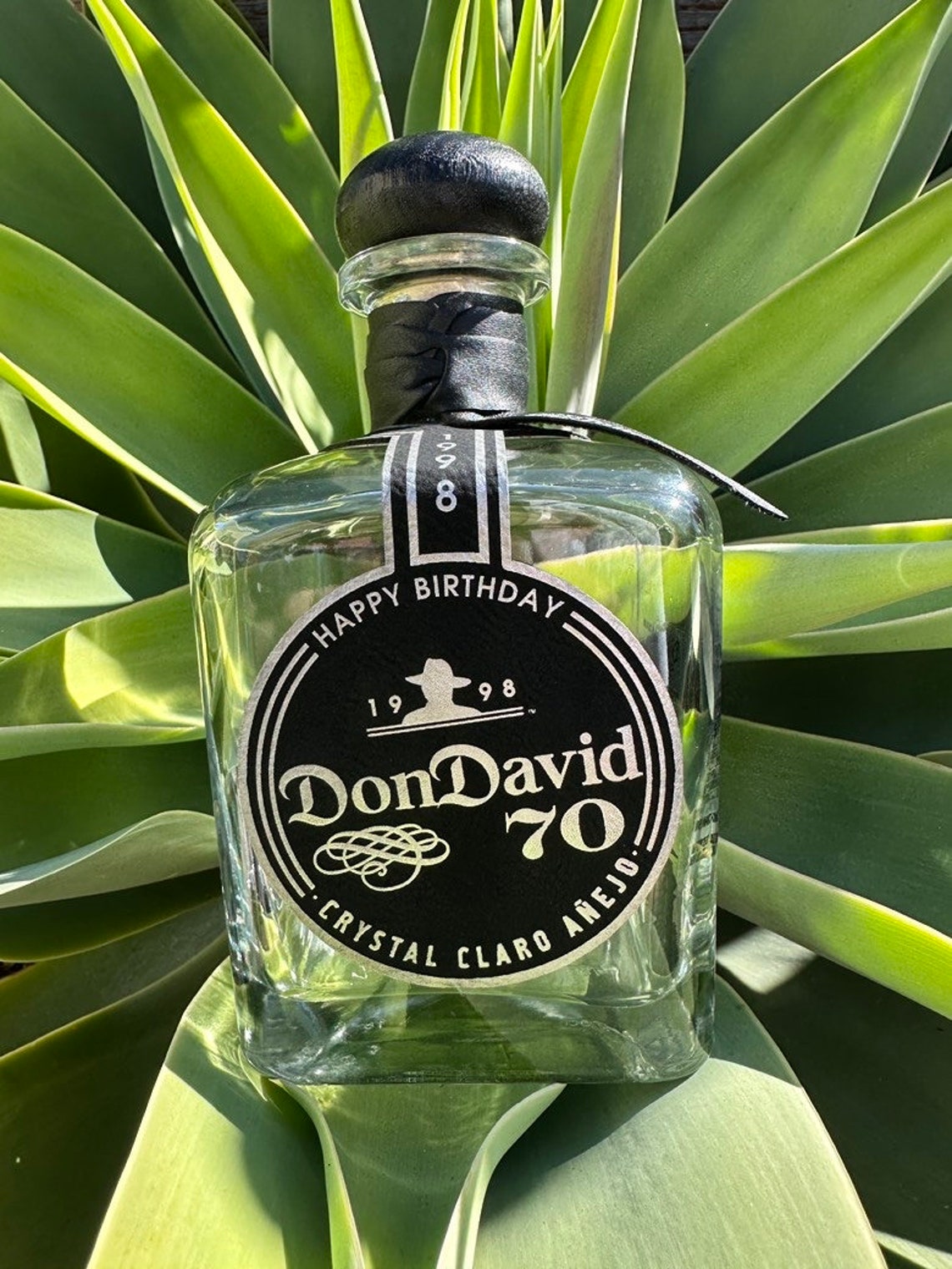 Don Julio 70 Custom Engraved Leather Label Overlay - Etsy
