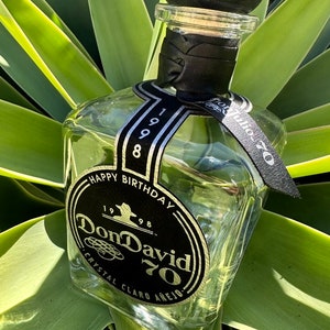 Don Julio 70 Custom Engraved Leather Label Overlay - Etsy