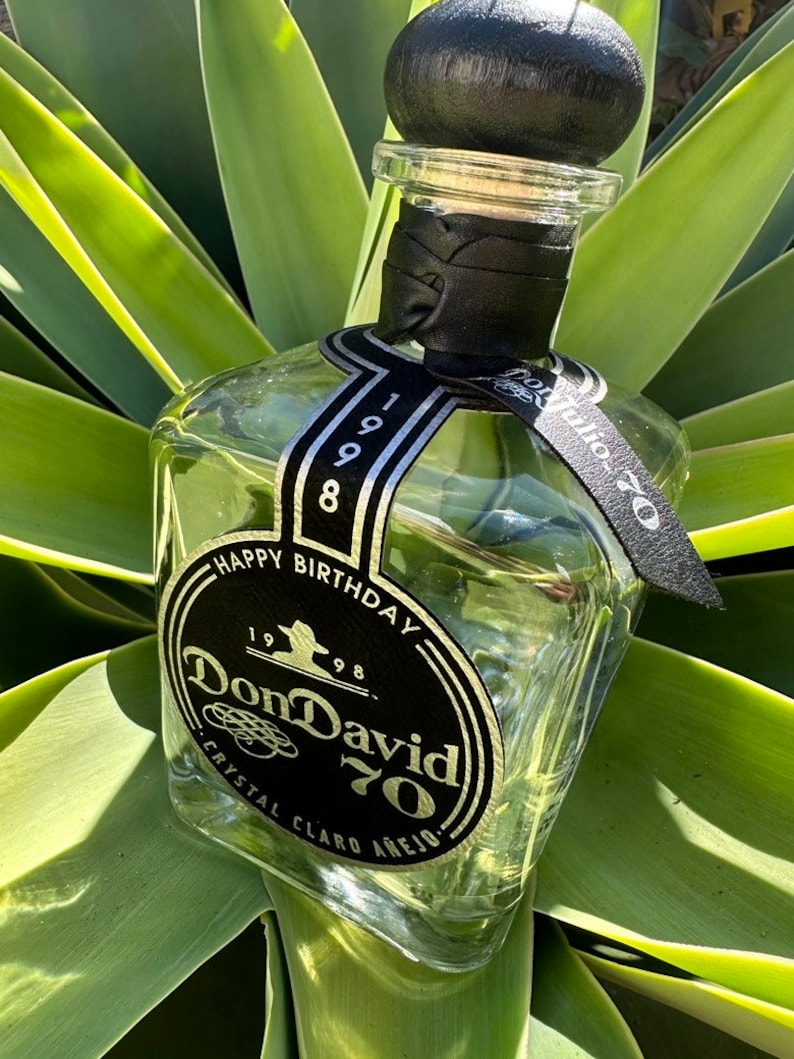 Don Julio 70 Custom Engraved Leather Label Overlay - Etsy