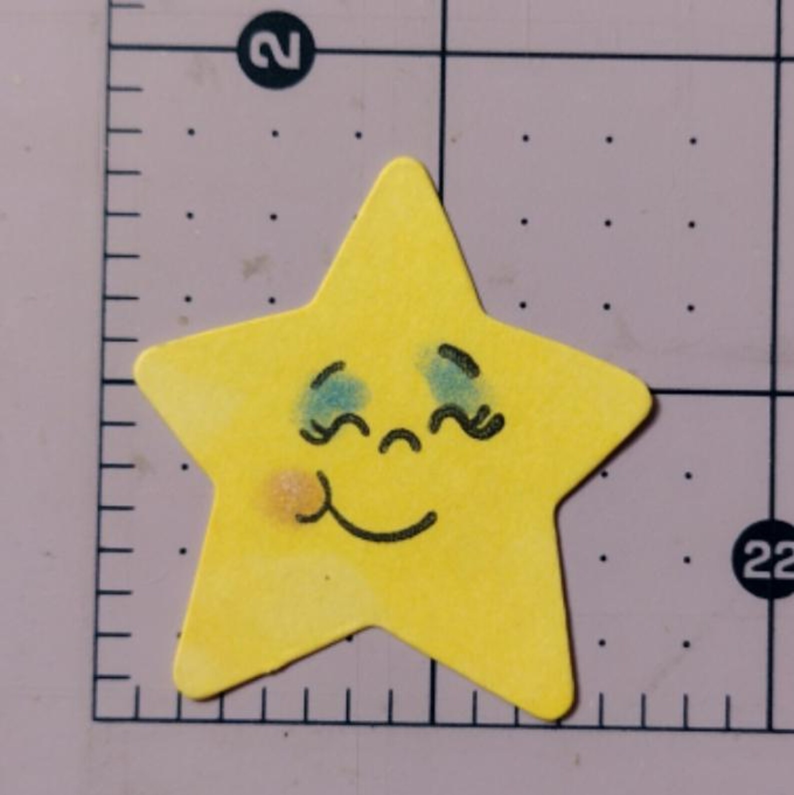Happy Moon & Stars Stamped Die Cuts, Scrapbooking Die Cuts, Scrapbook ...