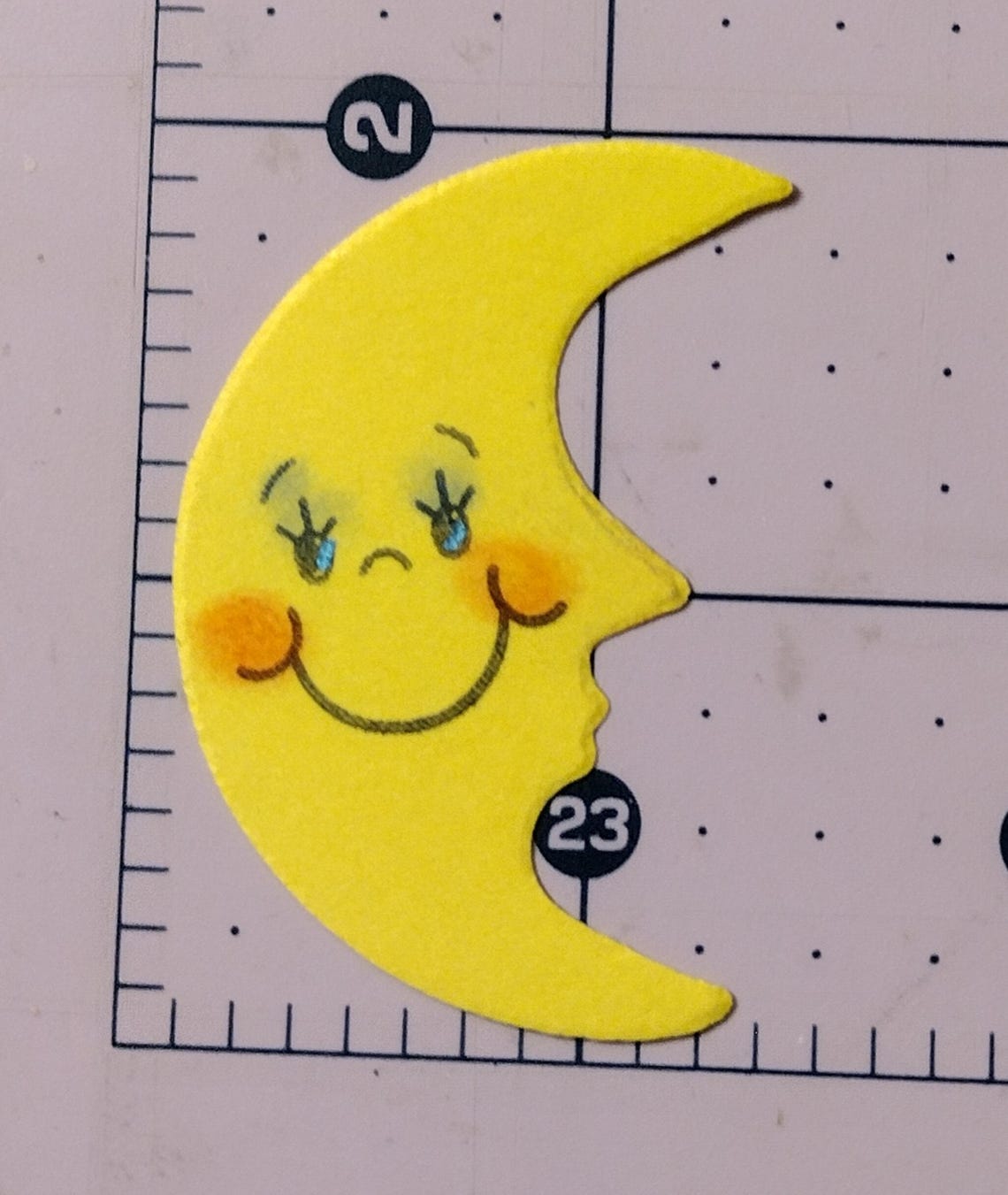 Happy Moon & Stars Stamped Die Cuts, Scrapbooking Die Cuts, Scrapbook ...