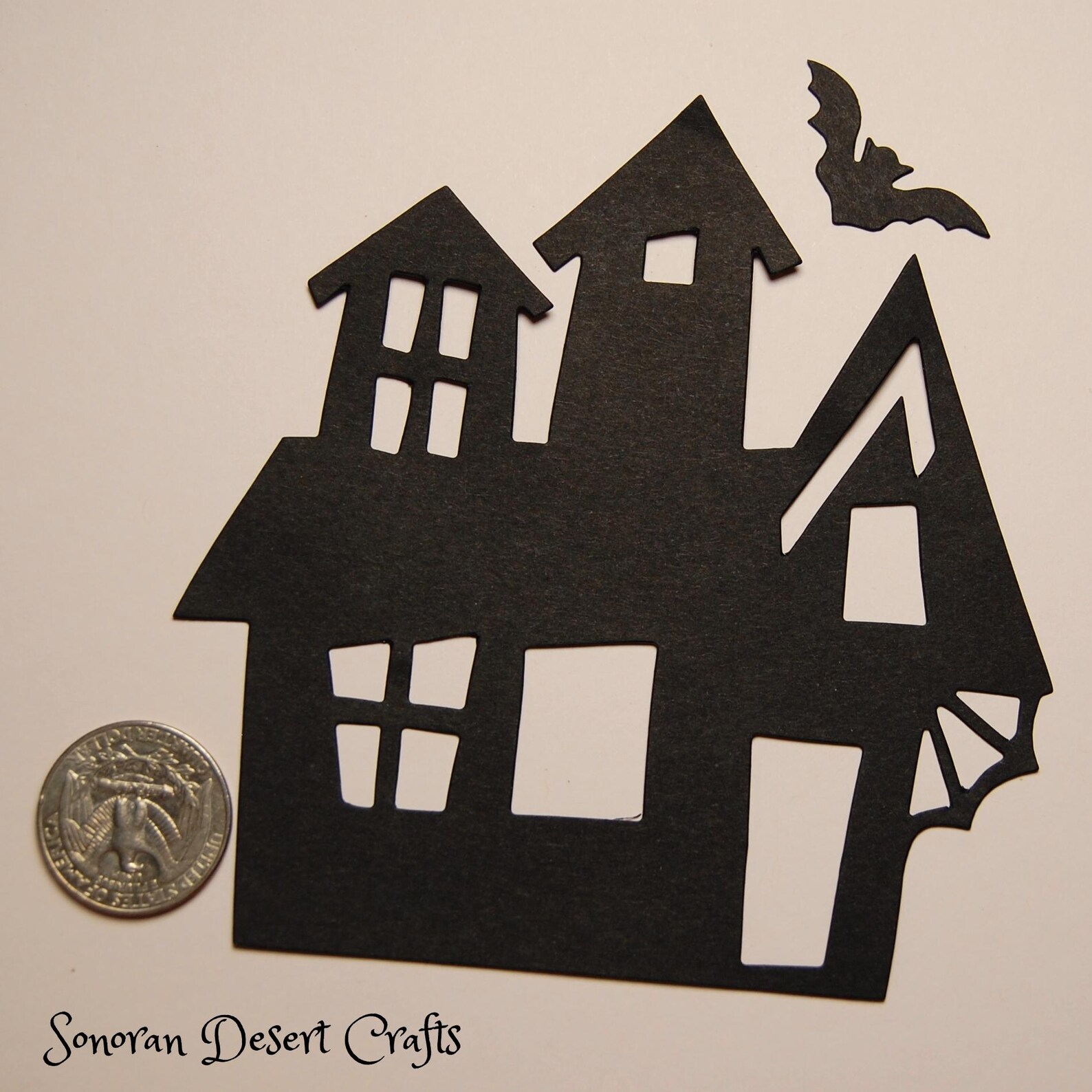 12 Spooky Halloween House Die Cuts, Halloween Die Cuts, House Die Cuts ...