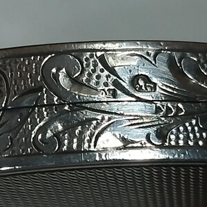 Small Silver Box Art Nouveau Engraving Beautiful Vintage - Etsy