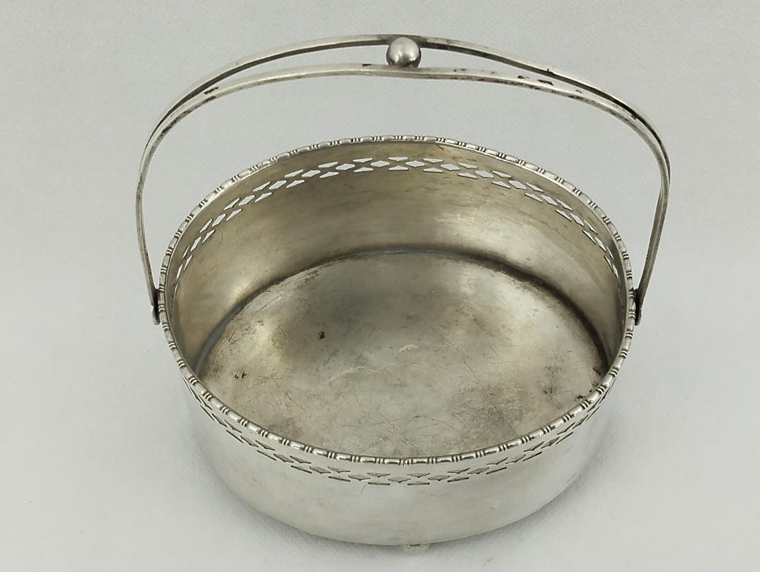 Antique 1867 Austria Hungary Silver Bowl Basket - Etsy