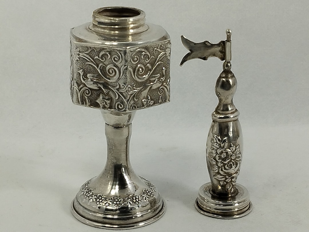 Judaica Besamim Spice Tower Box Sterling Silver 925 Rare Vintage ...