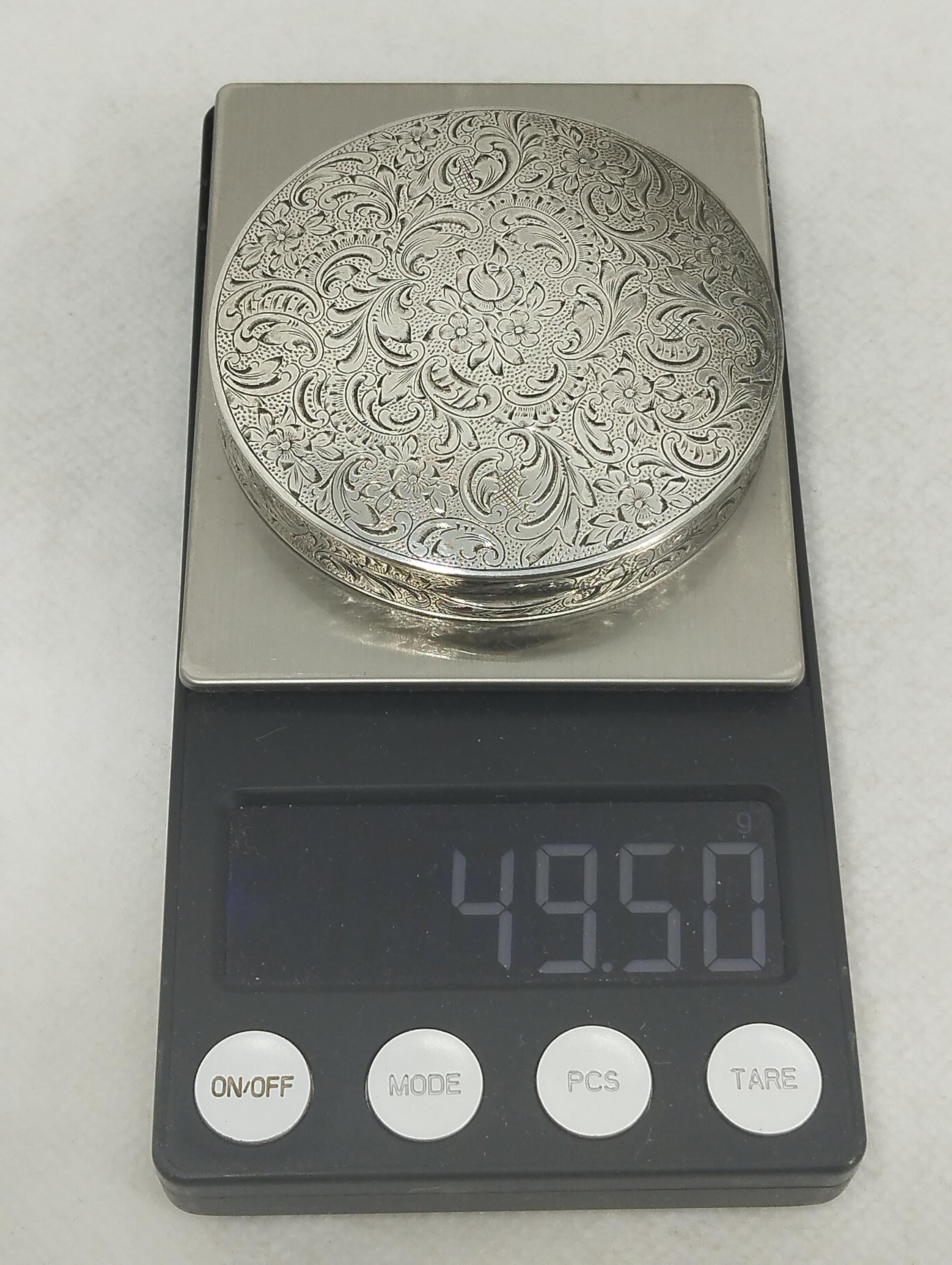 Small Silver Box Art Nouveau Engraving Beautiful Vintage - Etsy