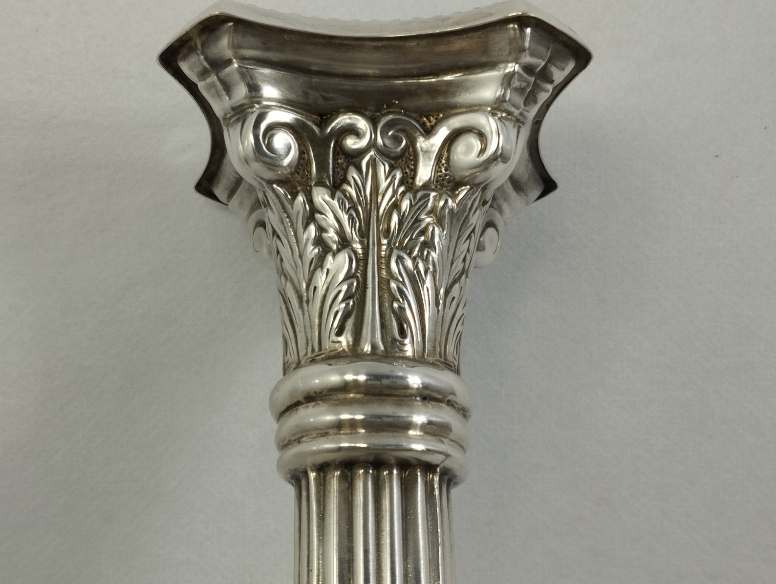 Pillar Shaped Silver Candle Stick Holders Quite Large and Beautiful - Etsy