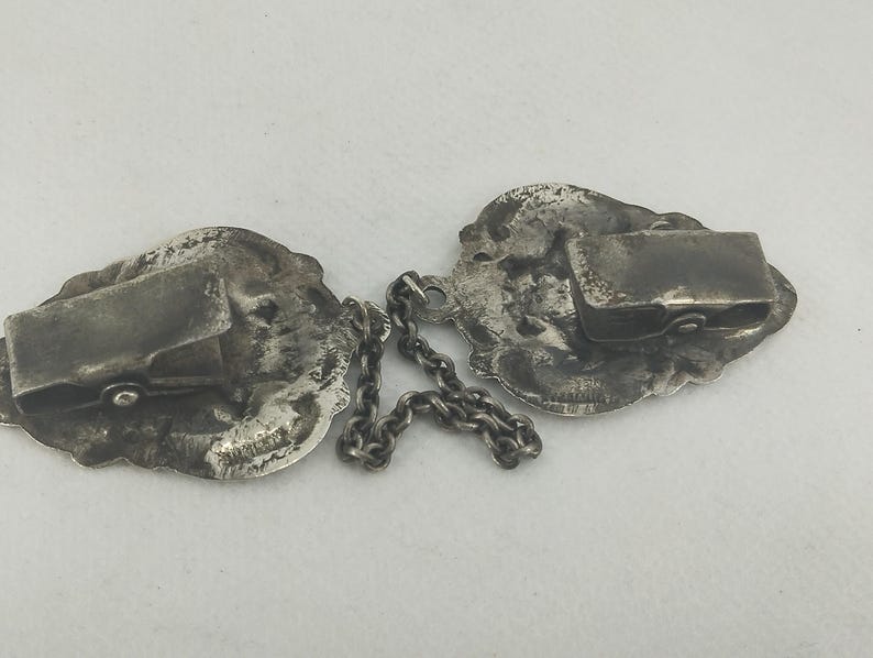 Judaica Tallit Prayer Shawl Clips Holders Antique Sterling Silver - Etsy