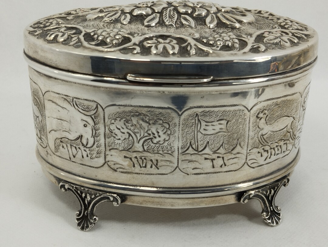 Rare Vintage Judaica Silver Etrog Box - Etsy UK
