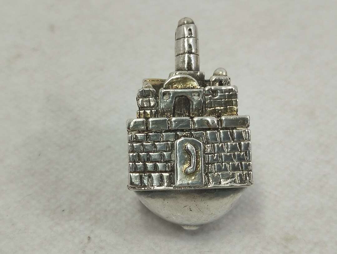 Judaica Hanukkah Dreidel Rare 925 Silver Beautiful Vintage - Etsy