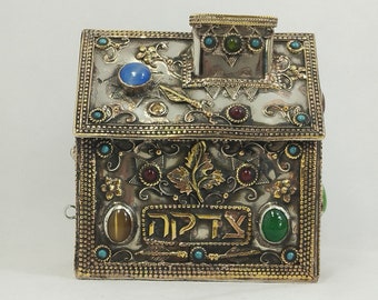 Tzedakah Box Charity Box by Shraga Landesman, Judaica, Anodised ...
