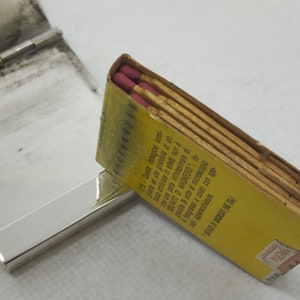 Rare Silver Matchbox Matchsticks Hinged Box Case Holder - Etsy