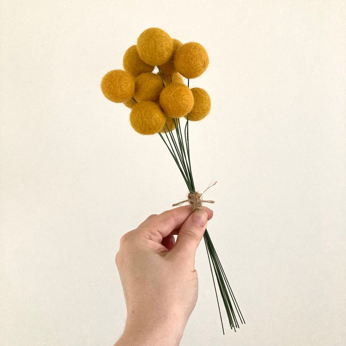 Felt Flower Bouquet Billy Buttons Australia Native Flower - Etsy