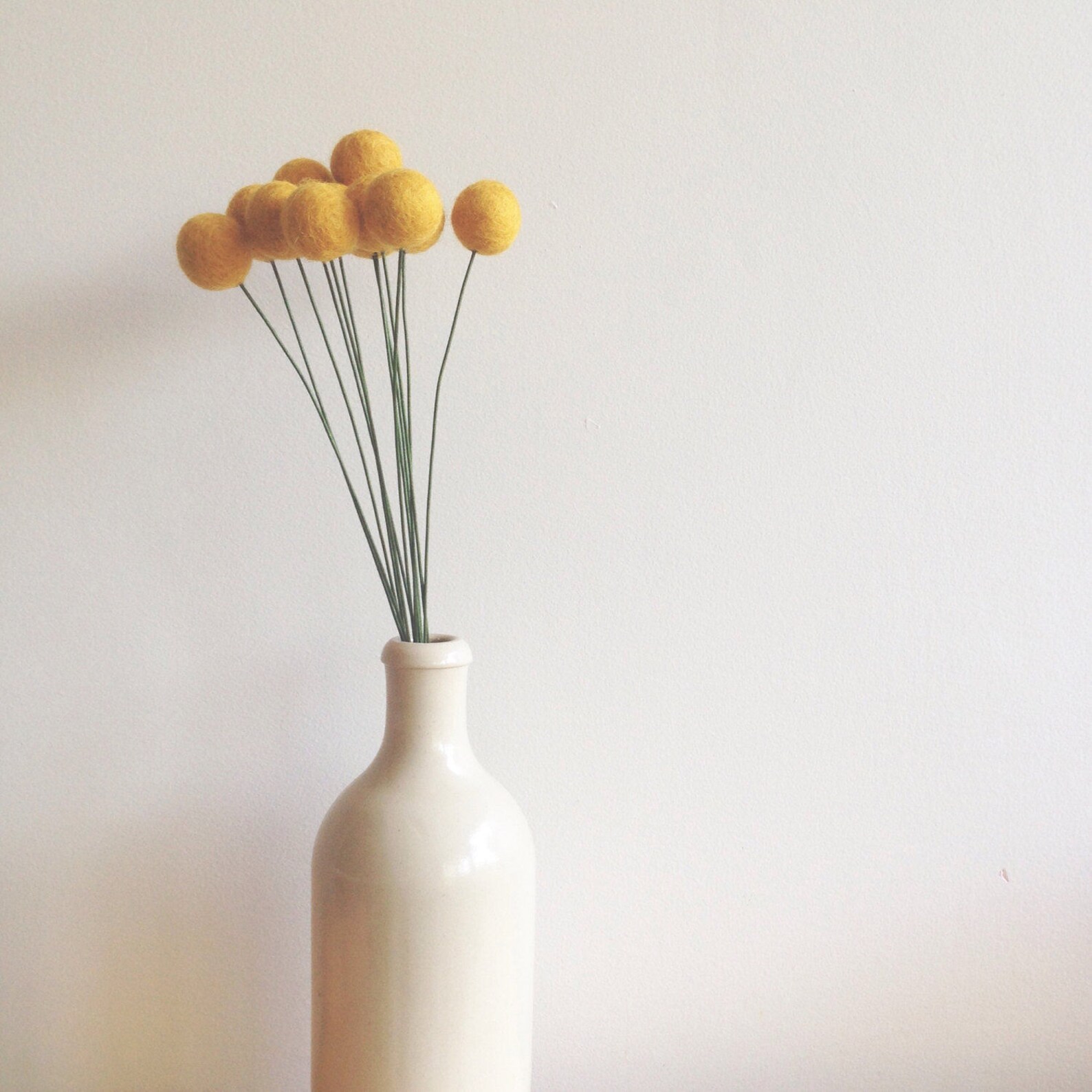 Felt Flower Bouquet Billy Buttons Australia Native Flower - Etsy