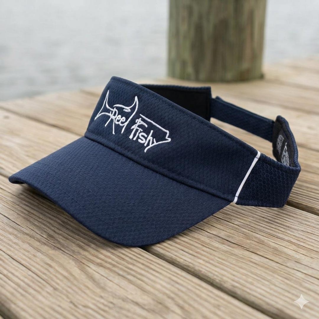 Fishing Performance Visor Moisture Wicking Embroidered Tarpon Angler ...